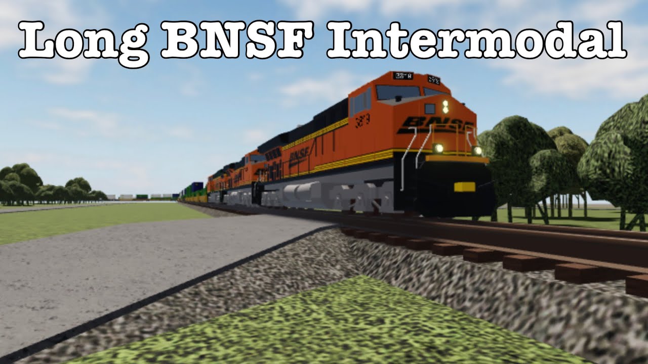 Long BNSF Intermodal At High Speeds (SouthLine District Ro-Scale ...