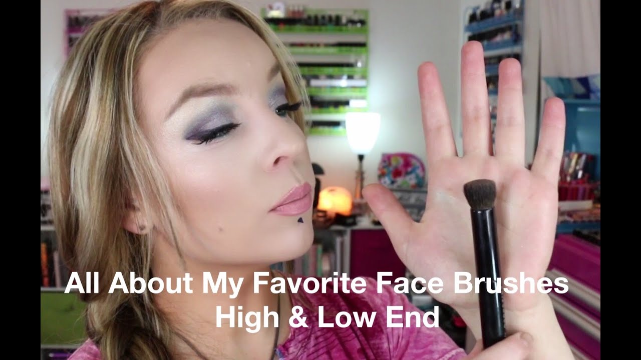 My Favorite Face Brushes : High & Low End - YouTube