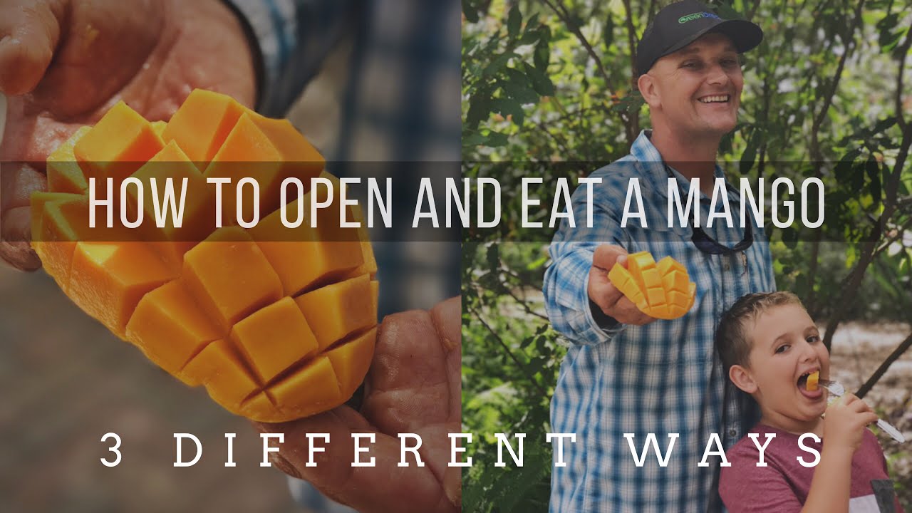 How To Cut Open a Ripe Mango - 3 Different Ways! - YouTube