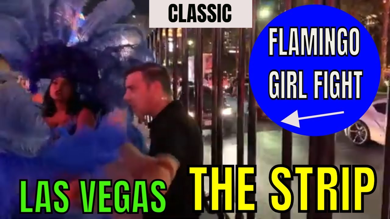 Classic Replay Walking the Las Vegas Strip - Blue FLAMING GIRL Encounter CHRIS ELVIS LEGS on ...