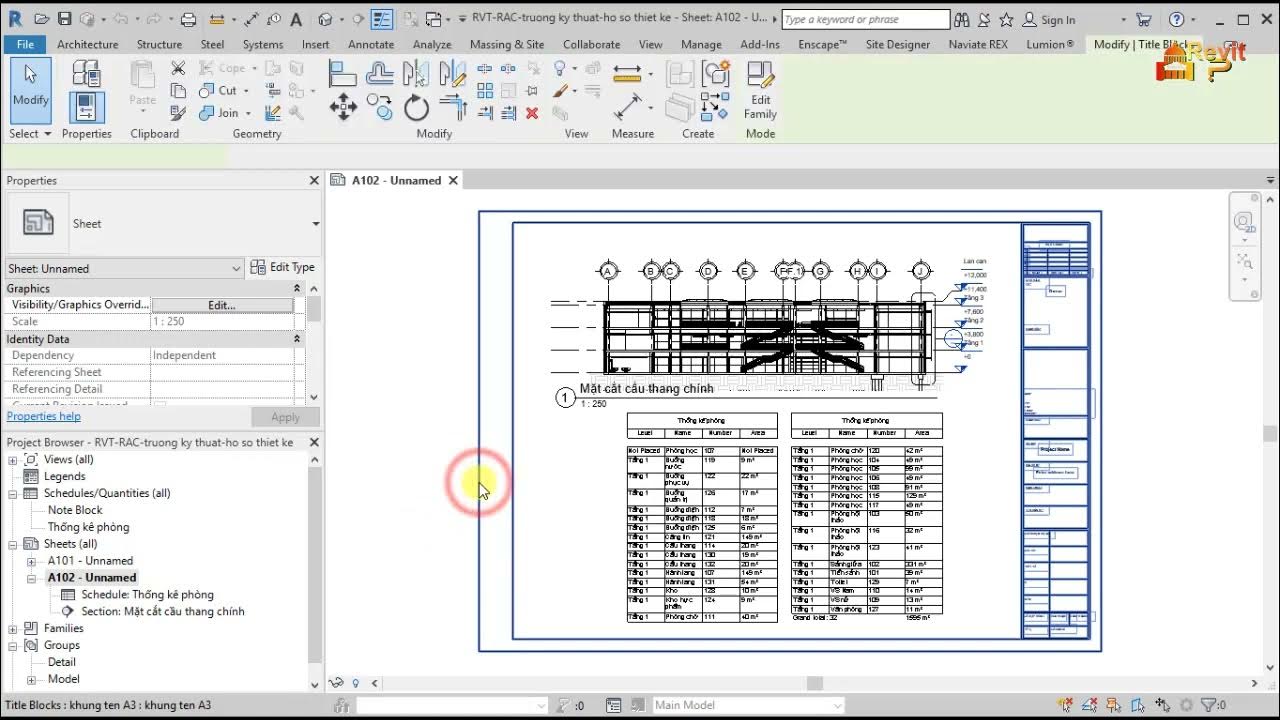 Tự học Revit - Tạo thư viện khung tên cho các khổ giấy - YouTube