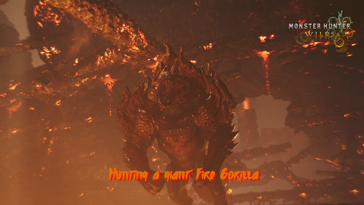 Monster Hunter Wilds #14 Hunting a giant Fire Gorilla - YouTube
