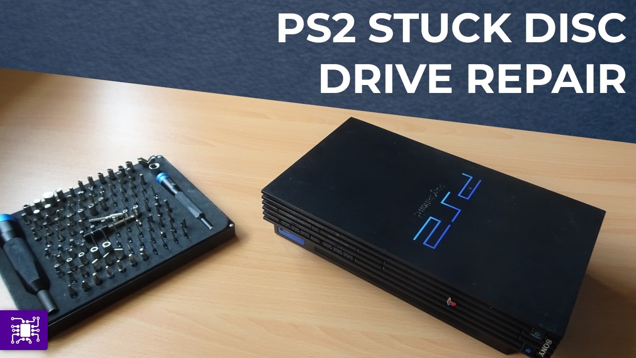 Fixing a PS2 Stuck Disc Drive Tray | Qubits Tech - YouTube