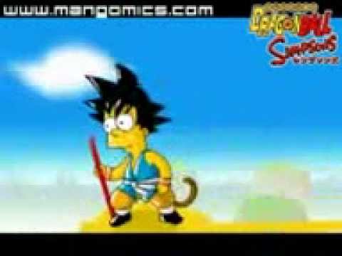 los simpson dragon ball z. - YouTube