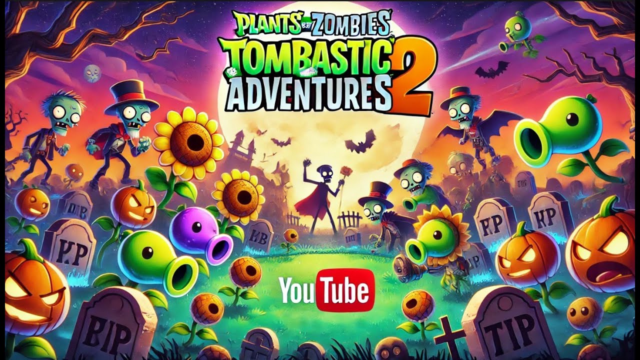 PVZ2 Tombastic Adventures Gameplay - Level 7 & 8 ( with level 1 plants ...