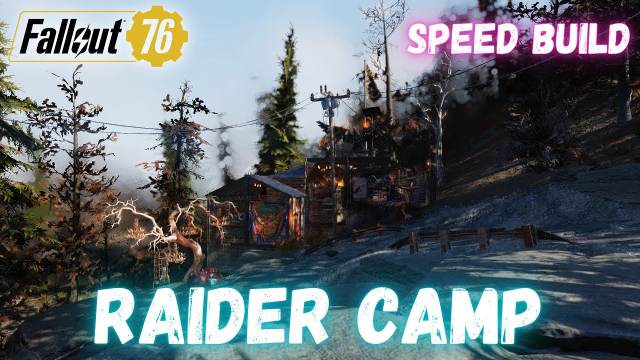 FALLOUT 76 | RAIDER CAMP | SPEED BUILD - YouTube