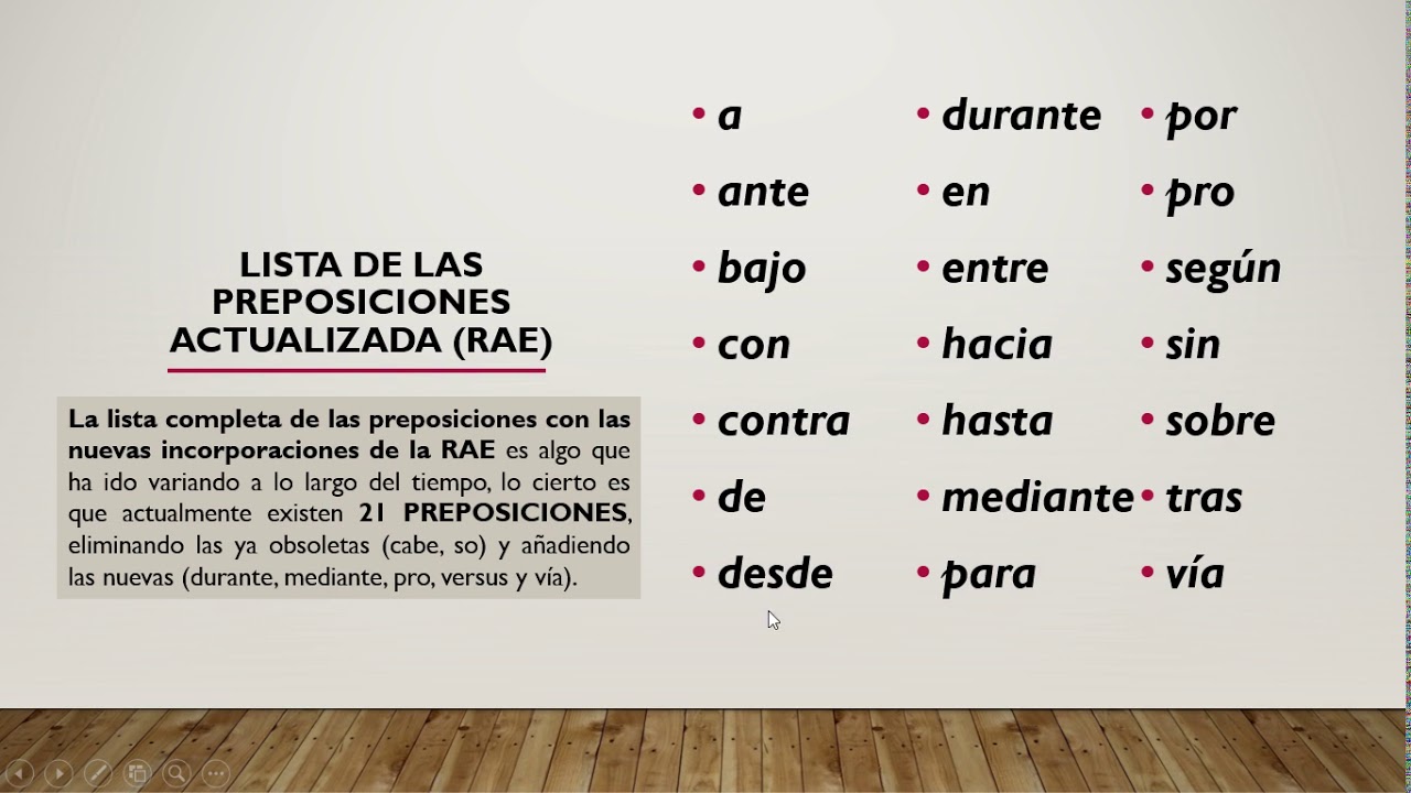 Ejemplos De Preposiciones En Ingles Y Espanol