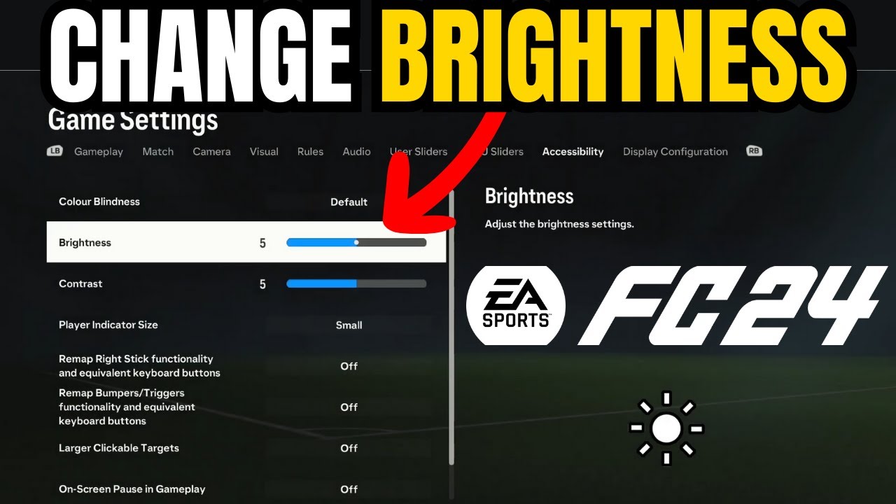 How to Change Brightness in FC 24 - Adjust Screen Brightness in EA ...