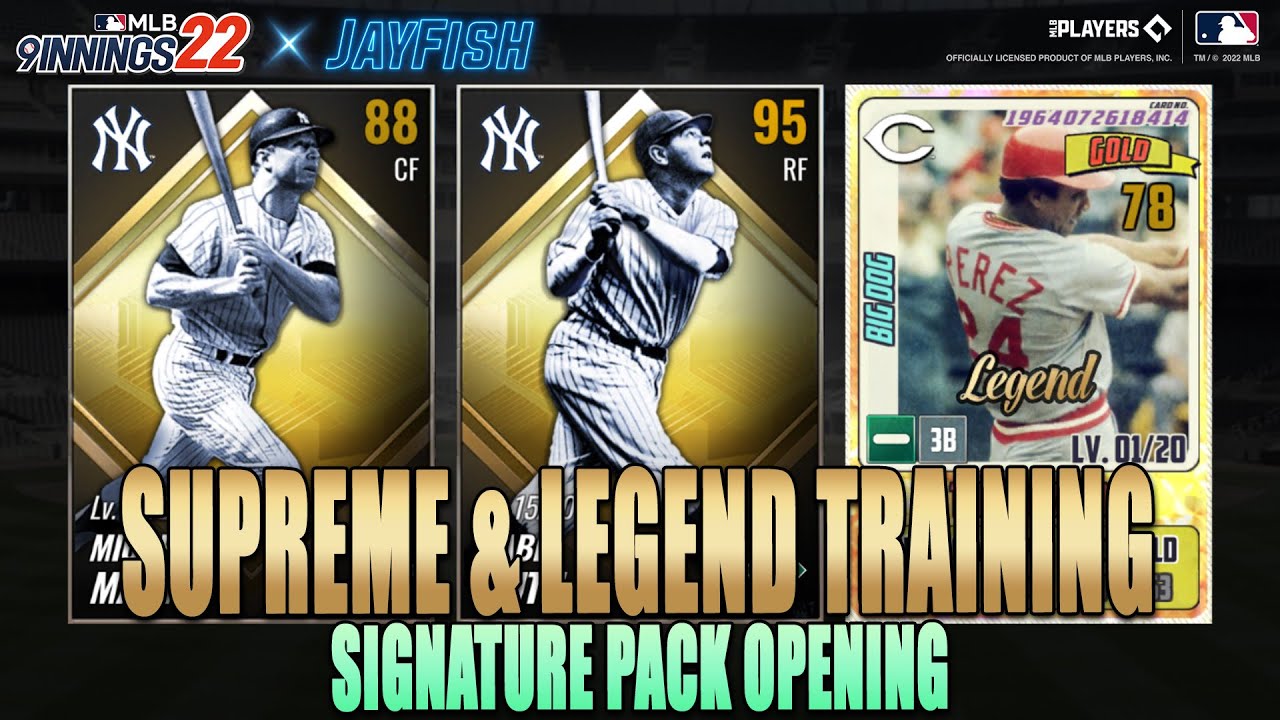 MLB 9 Innings | Supreme and Legend Training & Signature Pack Opening ...