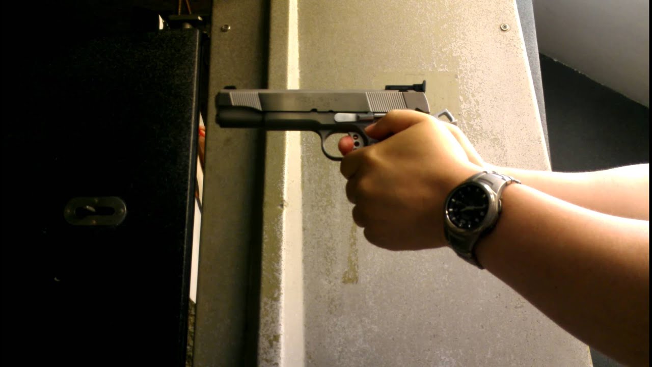 Springfield M1911-A1 Loaded Target SS Range Shooting 1 - YouTube