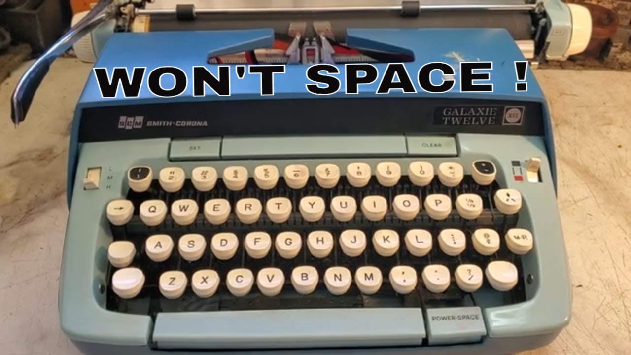 Smith Corona Vintage Manual Typewriter Not Spacing when Typing ...