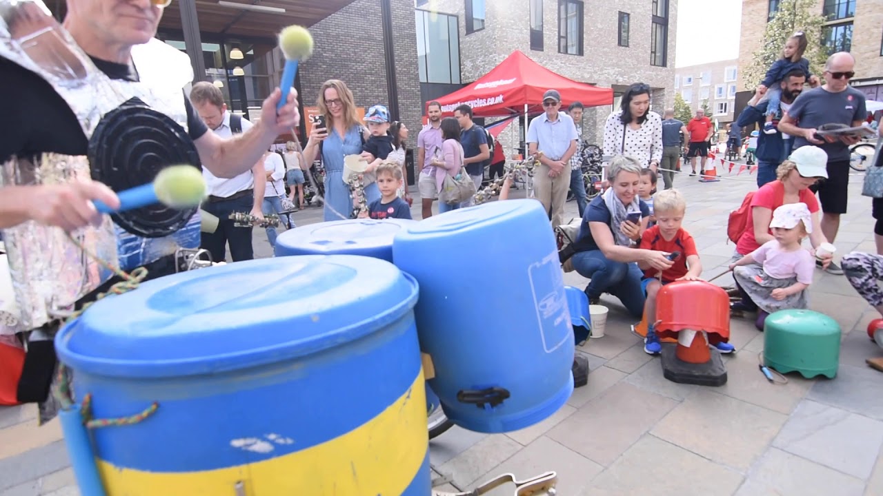 Junk Orchestra at community festivals! - YouTube