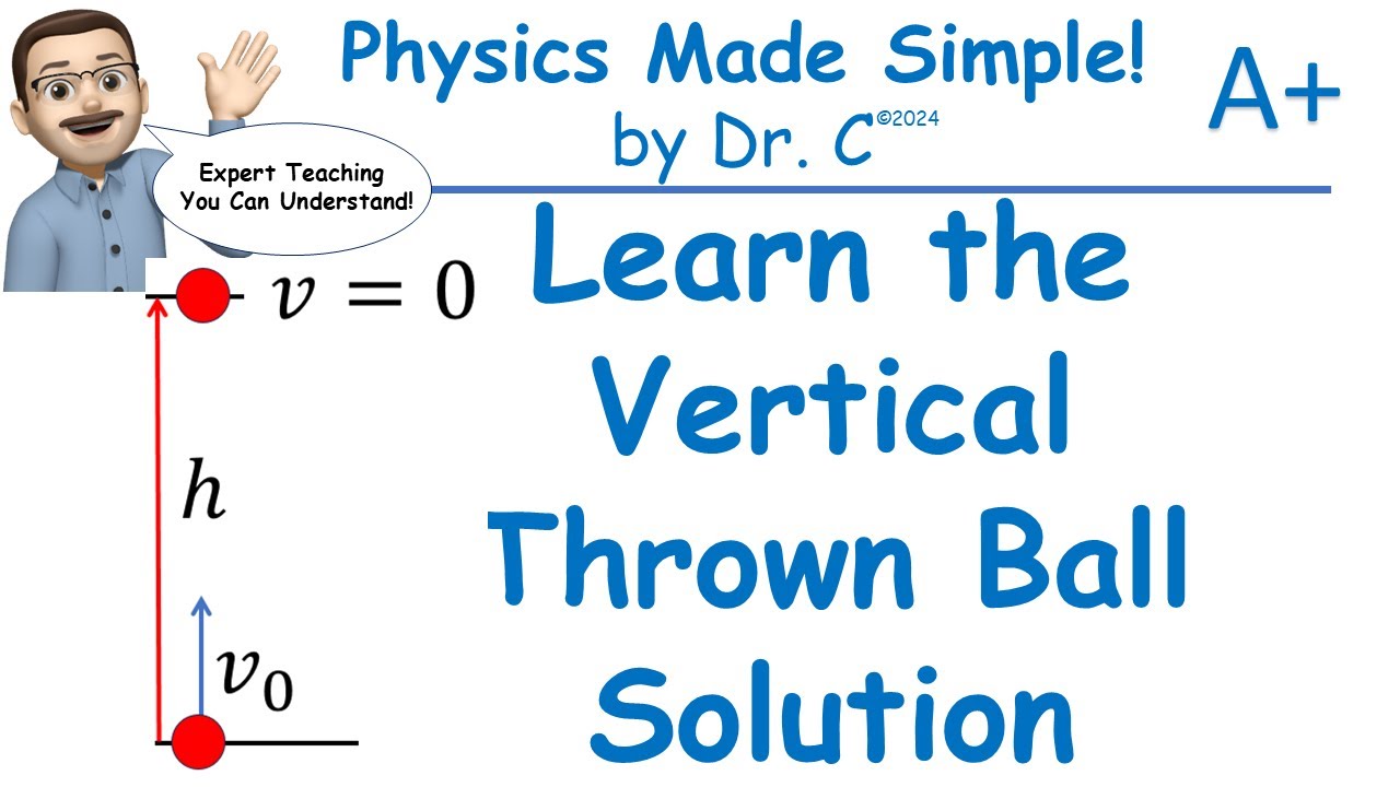 Dr C's Physics 101:Vertical Ball Trajectory #physics #maths #viral physics videos #trajectory ...