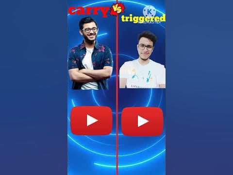 carry minati vs triggered insaan comparison video #shortfeed #shortvideo #shorts #facts - YouTube