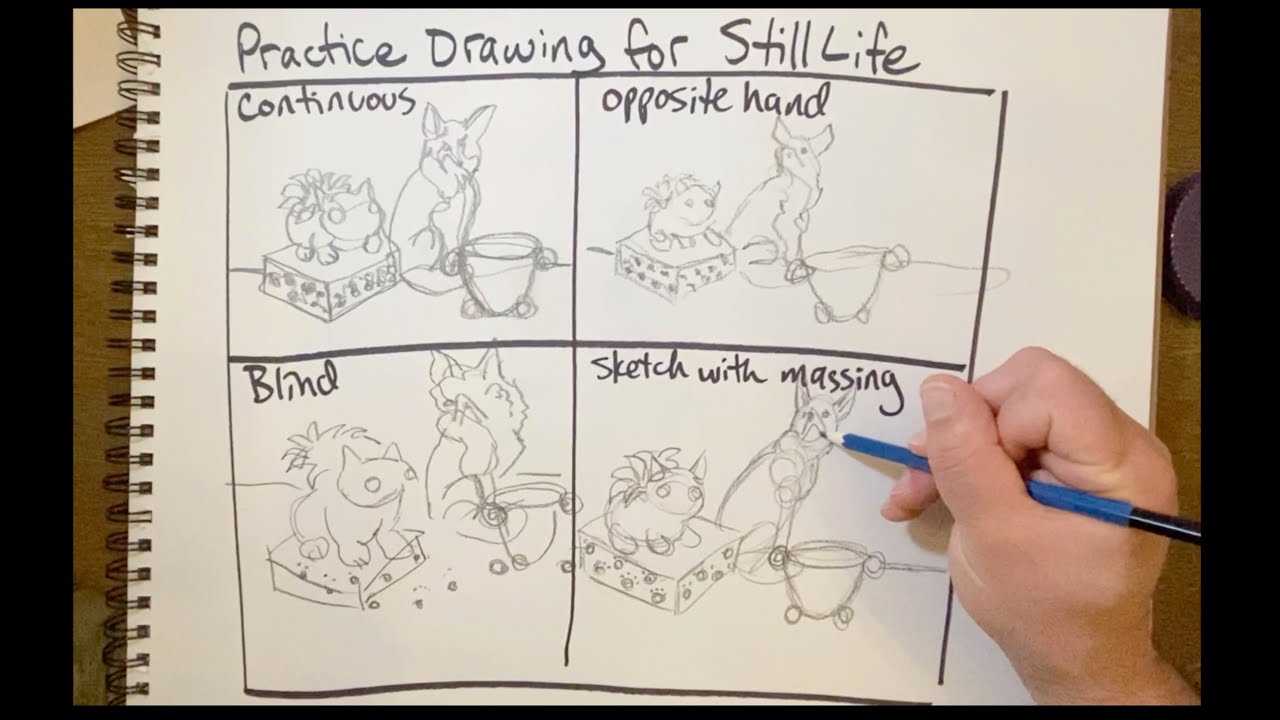 Practice Drawings -- Four Ways - YouTube