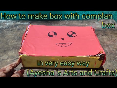 How to make box with complan box in very easy way (Ayesha's Arts and ...