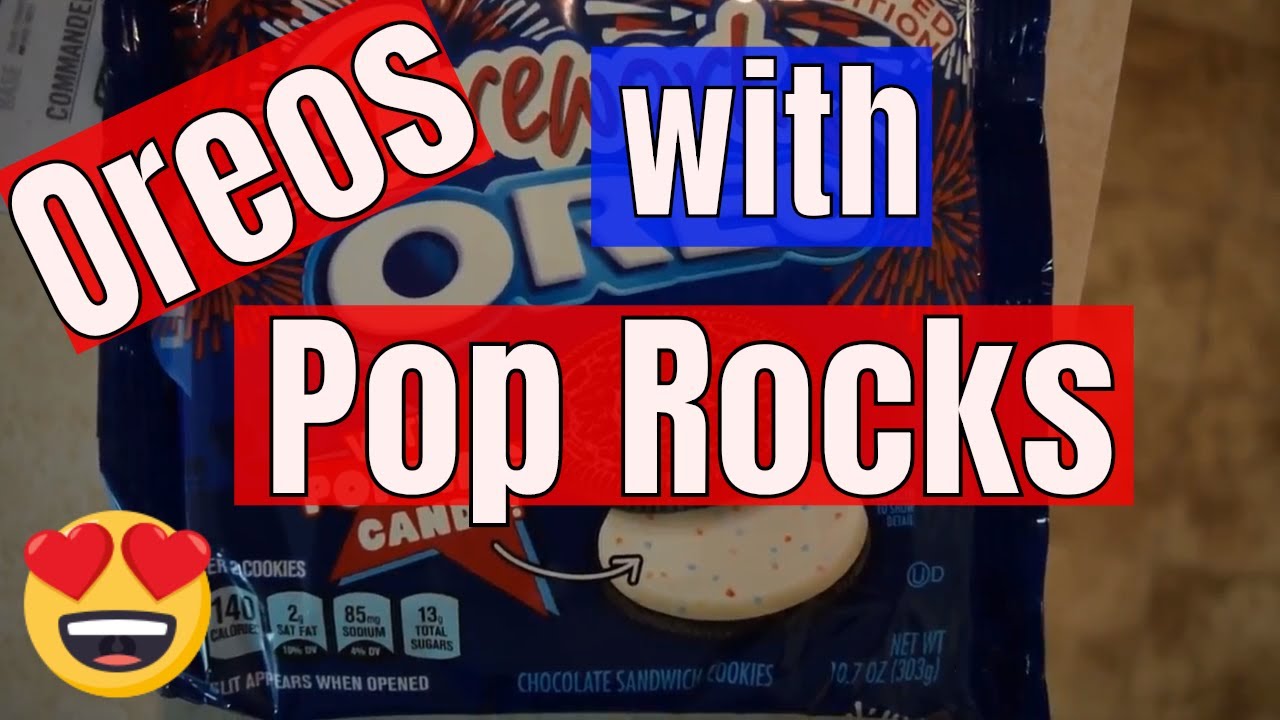 Oreo fireworks cookies with pop rocks limited edition for 4th of July ...