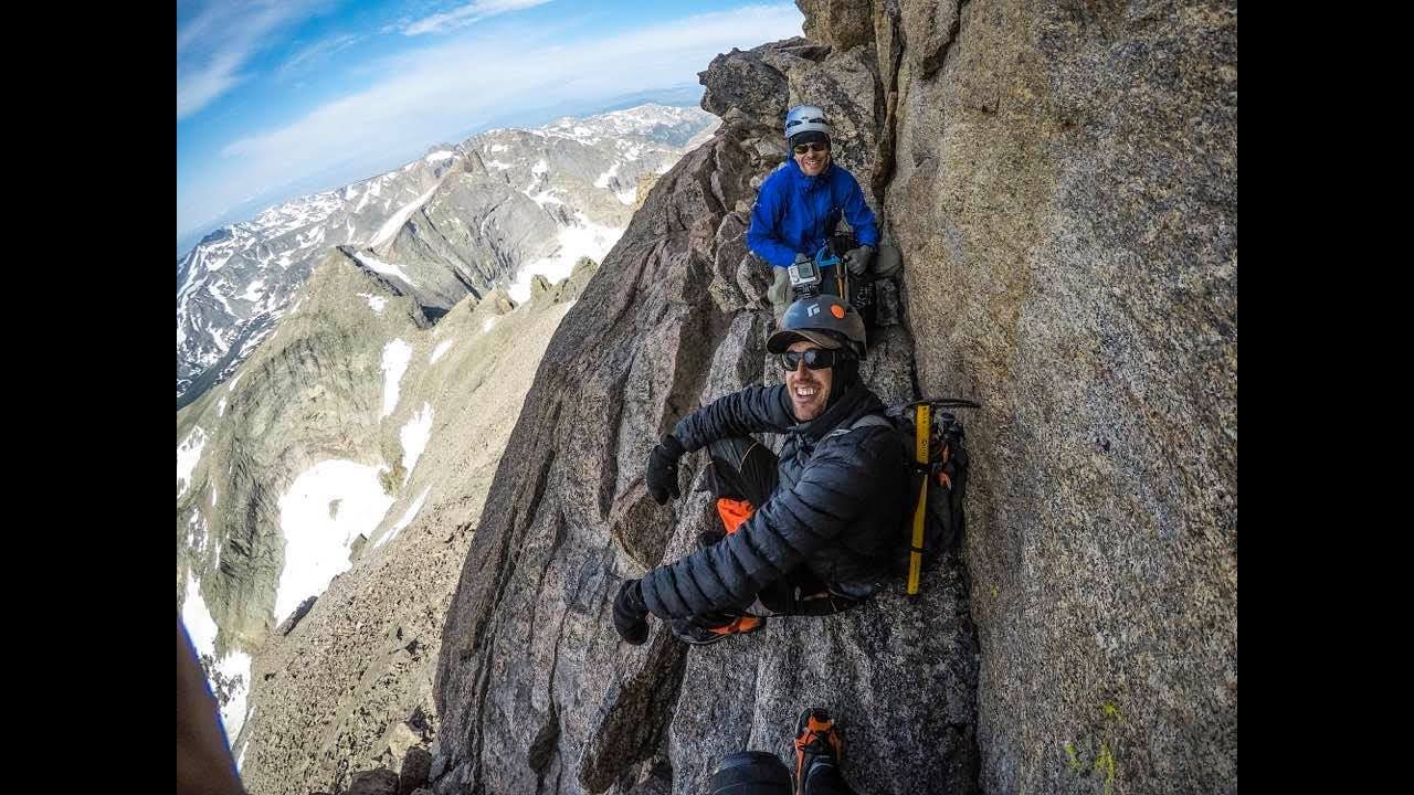 Longs Peak Topping out on the trough at the narrows - part 5 - YouTube