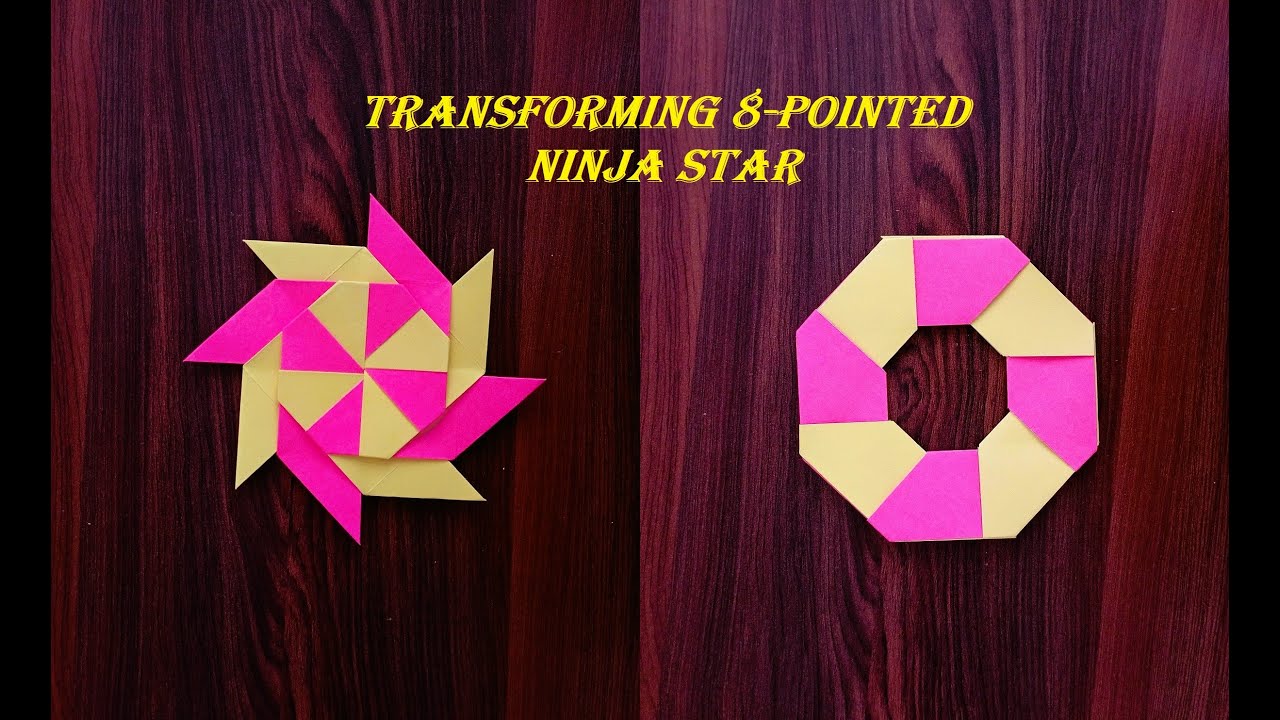 Transforming 8-Pointed Ninja Star - YouTube