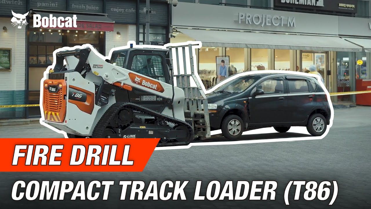Fire Drill with Bobcat's Compact Track Loader (T86) - YouTube