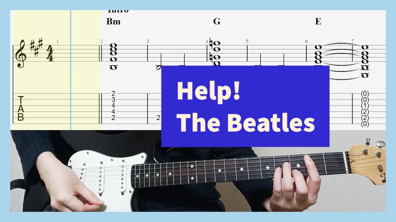 Help Beatles Guitar Chords