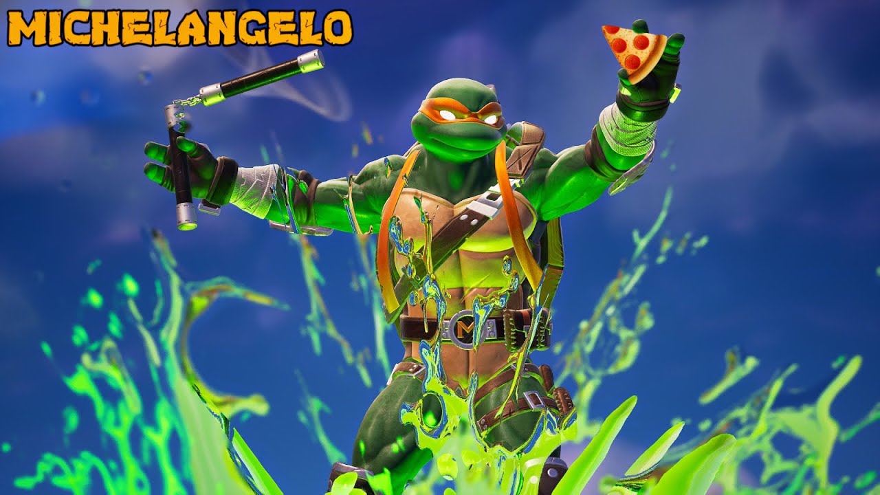 Michelangelo’s Mythic Nunchucks 🧡🍕Fortnite - YouTube