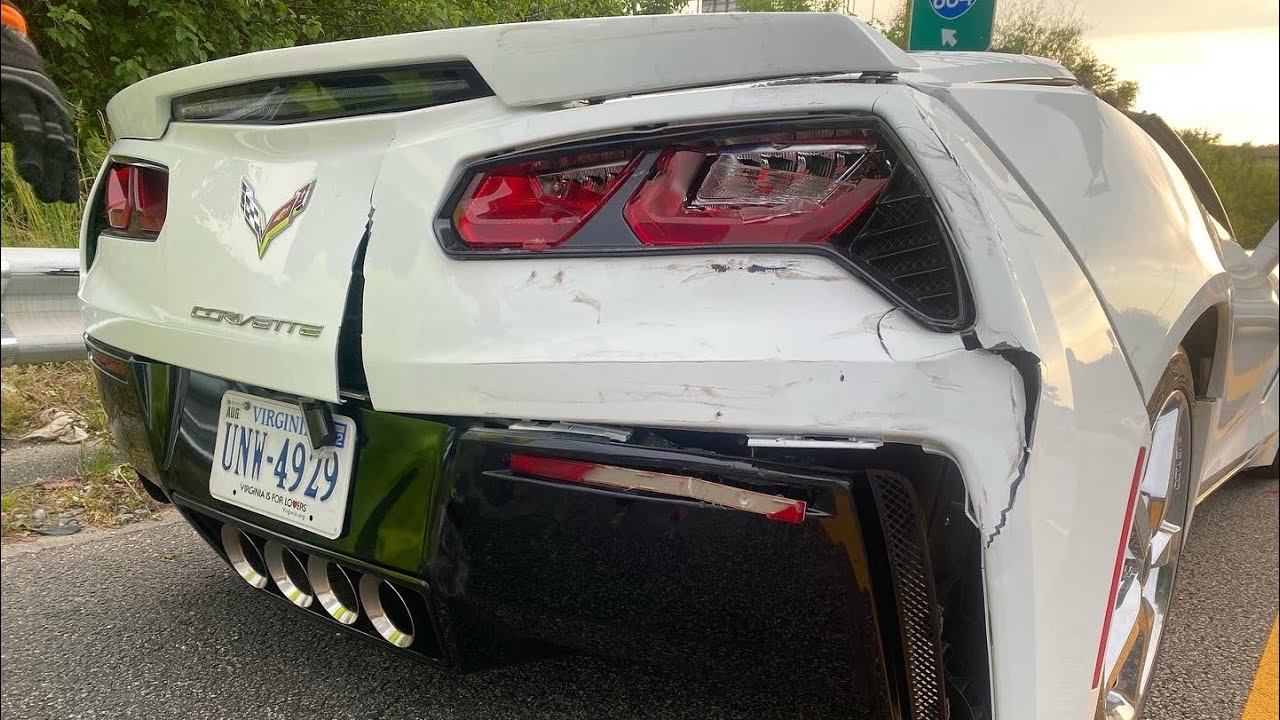 CORVETTE C7 GETS TOTALED OUT - YouTube