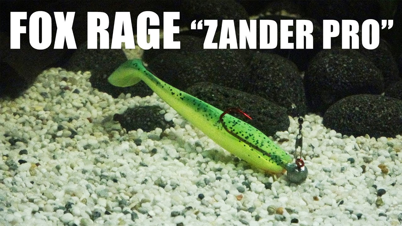 Fox Rage: Zander Pro Shad - Lemon Tiger! Lure action! Underwater! Full ...