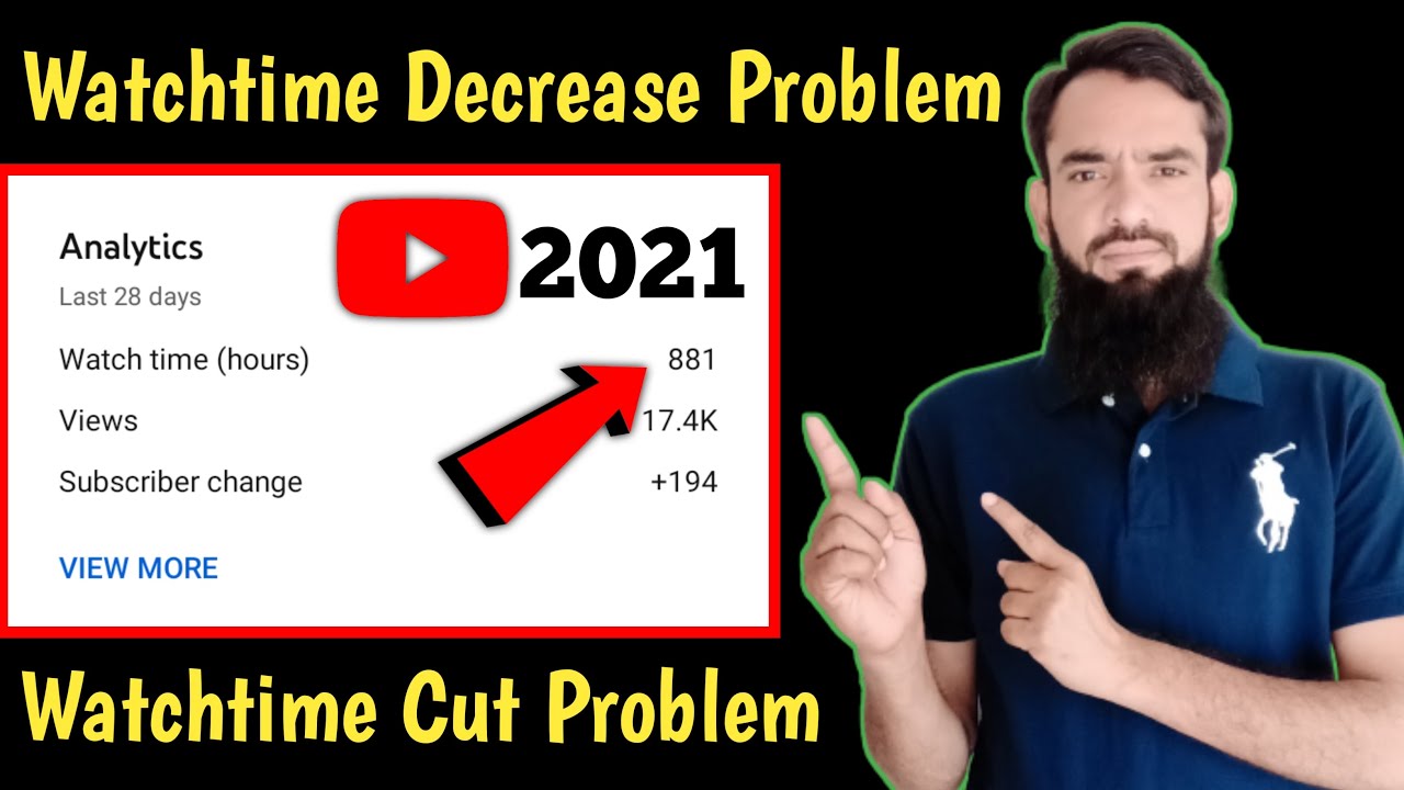YouTube Studio Watchtime Cut Problem 2021 | Watch Time Decrease Problem 2021 | exact creator ...