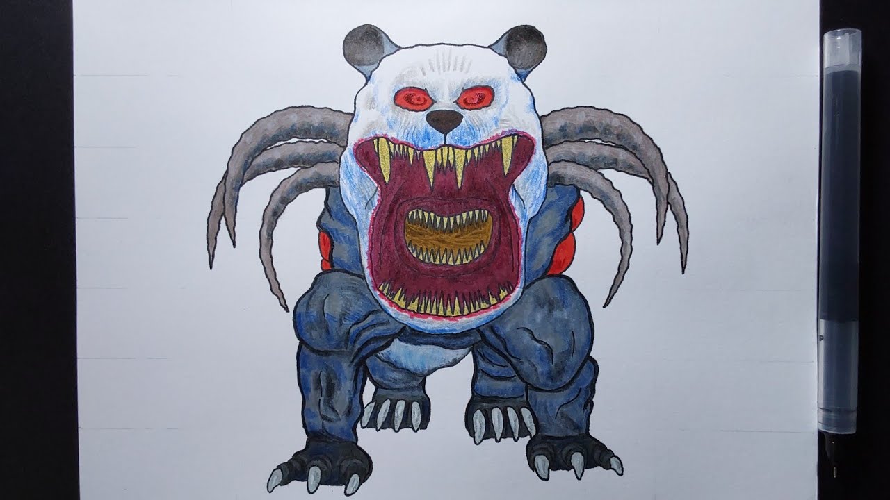 How To Draw Zoochosis Panda - YouTube