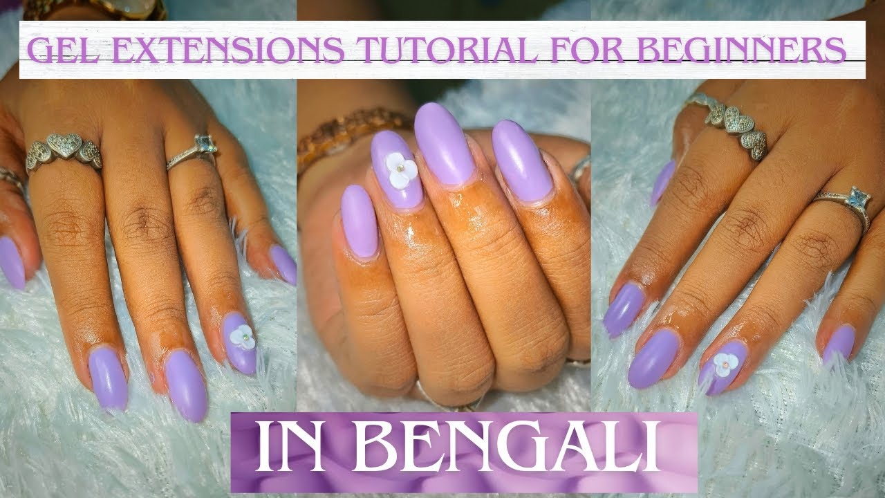 Gel Extensions Step By Step Tutorial for Beginners||Small 3D Flower ...