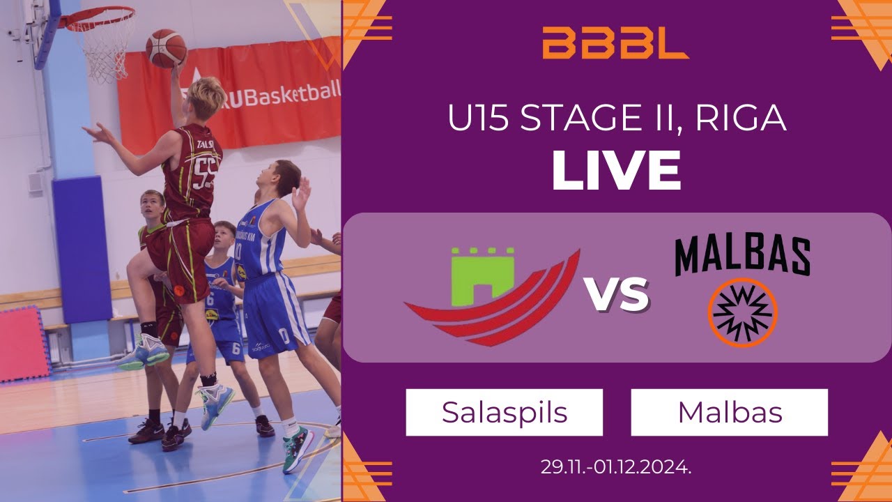 Salaspils 2010 vs Malbas BBC 2010 | BBBL Boys U15 - YouTube