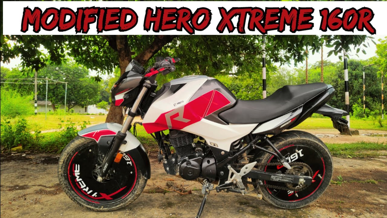 Xtreme 160r Modified || Tail tidy || air filter || rim cover pro disc ...