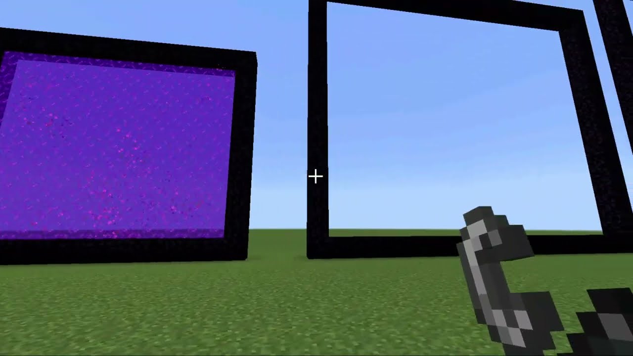 Nether Portal Nuclear Bomb And Herobrine Minecraft - YouTube