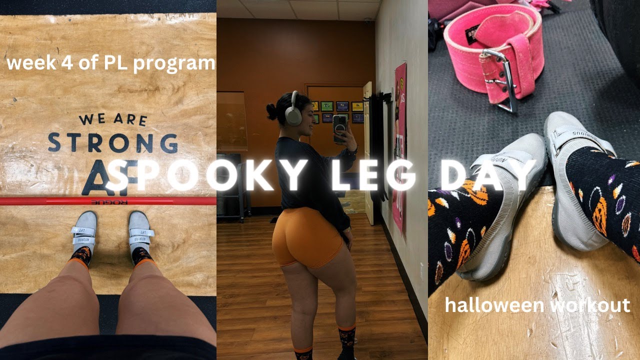 SPOOKY LEG DAY | halloween lift | powerlifting program | gym vlog - YouTube
