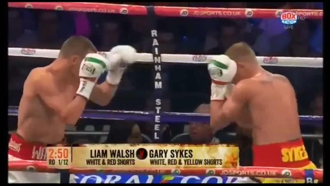 Gary Sykes vs Liam Walsh BRITISH & COMMONWEALTH SUPER FEATHERWEIGHT ...