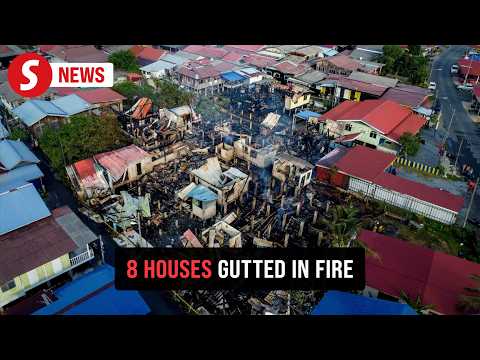 Eight houses destroyed in fire in Kuala Perlis