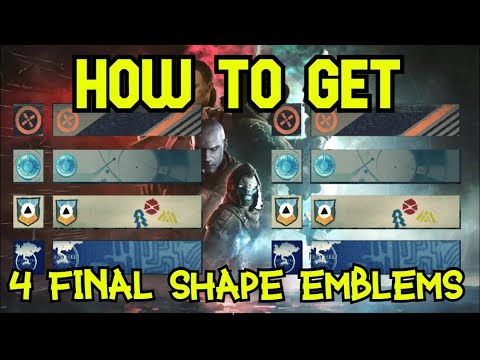 4 FINAL SHAPE EMBLEM CODES YOU CAN GET RIGHT NOW!! | Destiny 2 - YouTube
