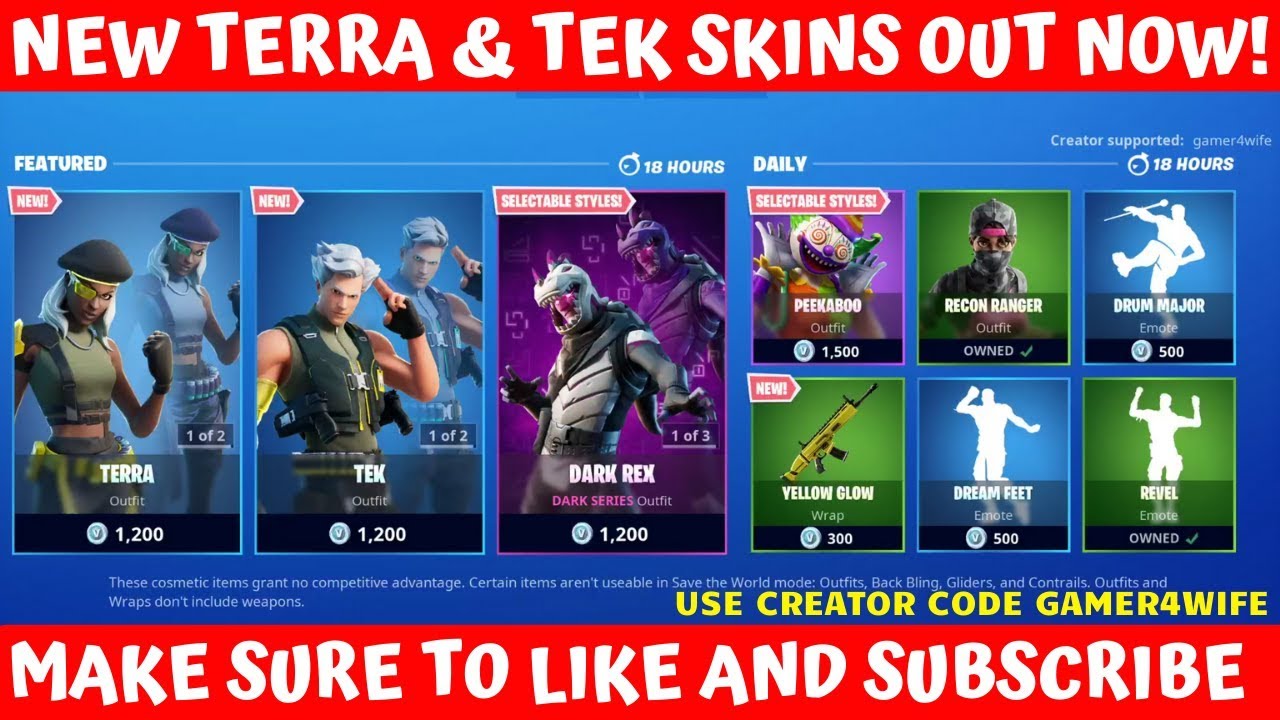 NEW Terra & Tek Skin !! Fortnite Item Shop February 21, 2020 - YouTube