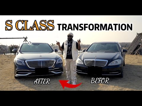 Mercedes S Class Modified to Maybach || Upgraded W221 to W222 - YouTube