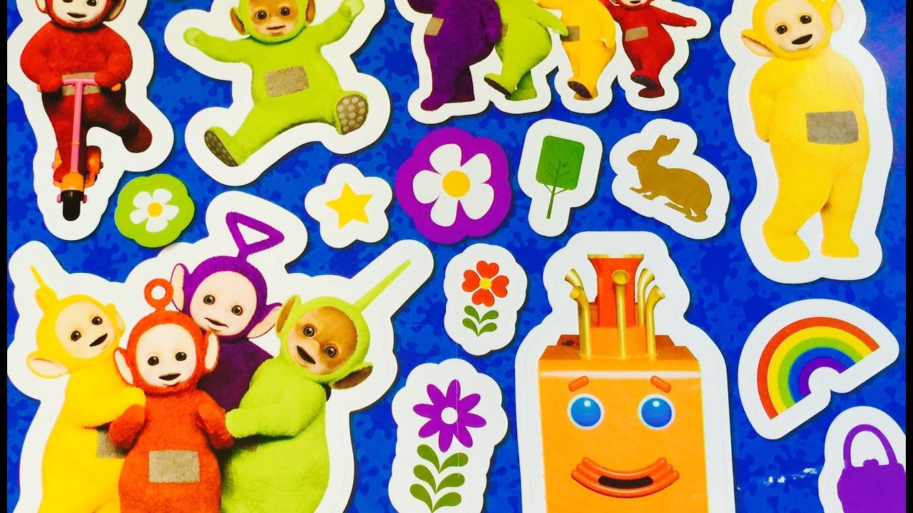 TELETUBBIES Sticker Activity Pad Opening! - YouTube