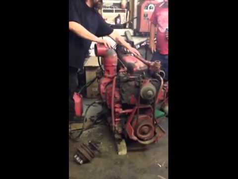 471 Detroit Diesel Start-up in shop - YouTube