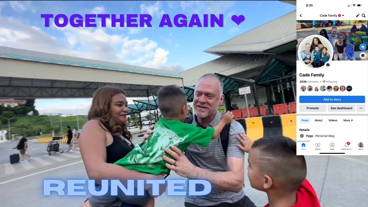 Cade Family is together again ️ PapaTom arrives in Davao. Reunited with ...