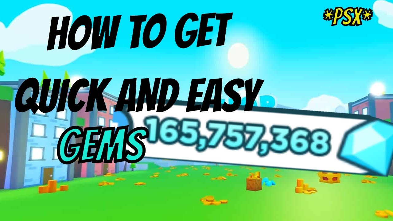 HOW TO QUICKLY GET EASY GEMS IN PET SIMULATOR X (check description ...