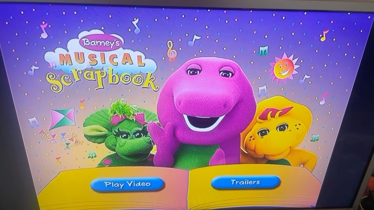 Barney’s Musical Scrapbook Menu - YouTube