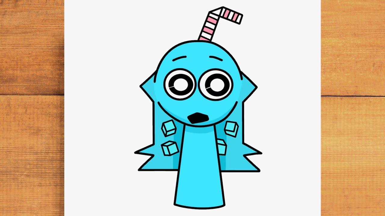 Comment dessiner Aqua Incredibox Sprunki - How to draw Aqua Incredibox ...