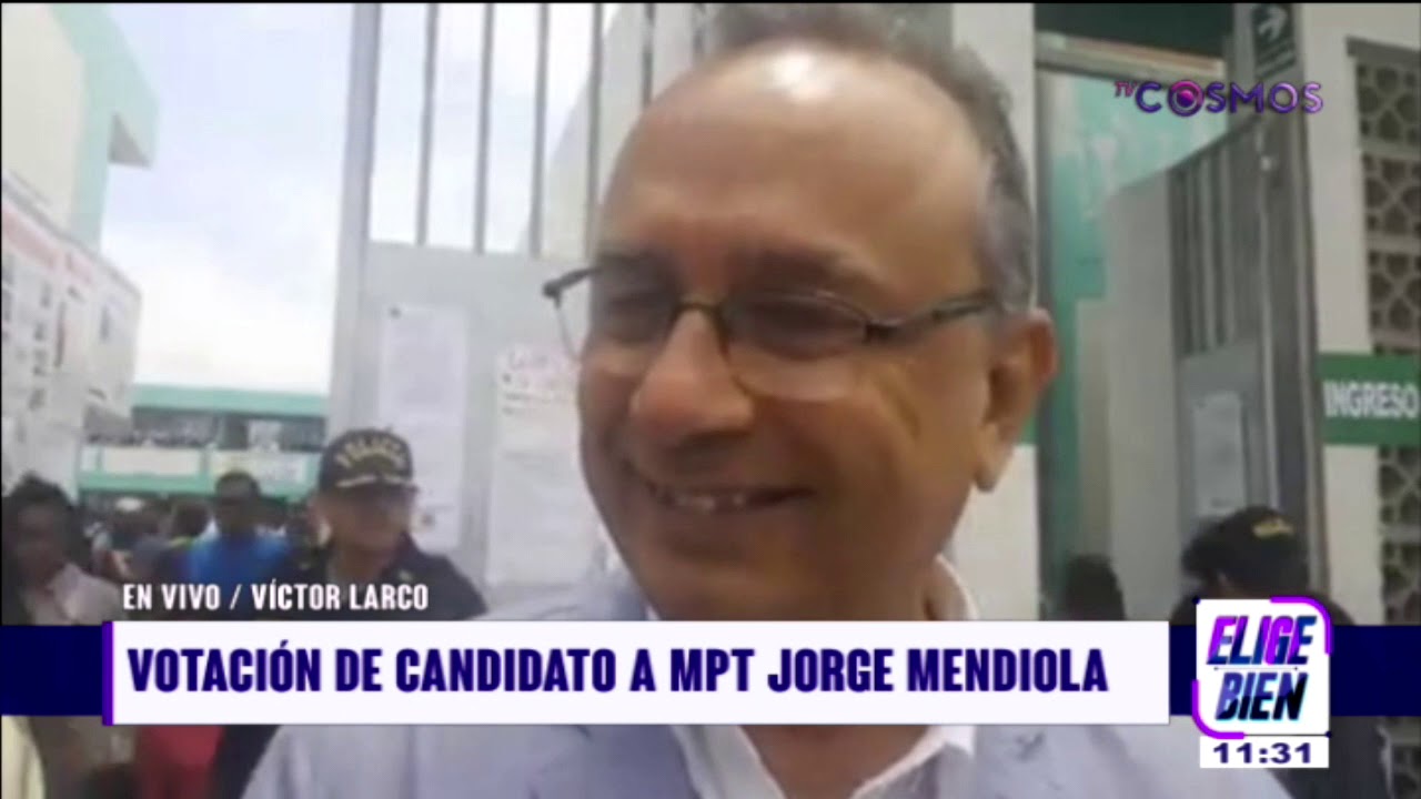 Votación de candidato a MPT Jorge Mendiola - YouTube