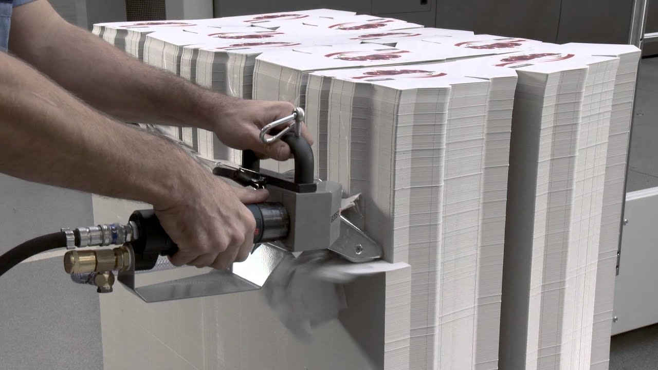 BOBST waste stripper - YouTube