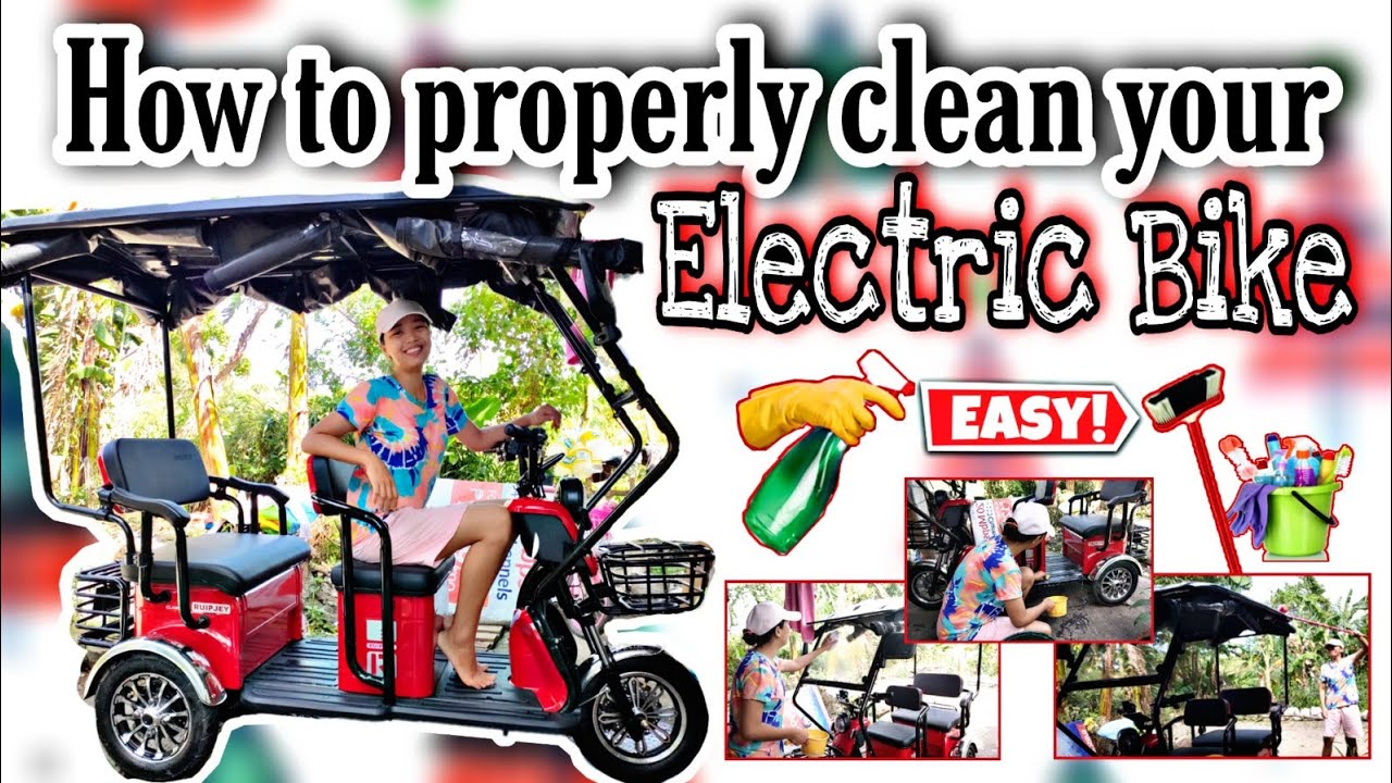 HOW TO CLEAN ELECTRIC BICYCLE / H1 RUIPJEY E-BIKE TIPS FOR CLEANING ...