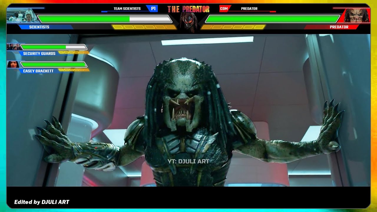 Predator Destroys Scientists at Lab WITH HEALTHBARS ‼️ The Predator ...